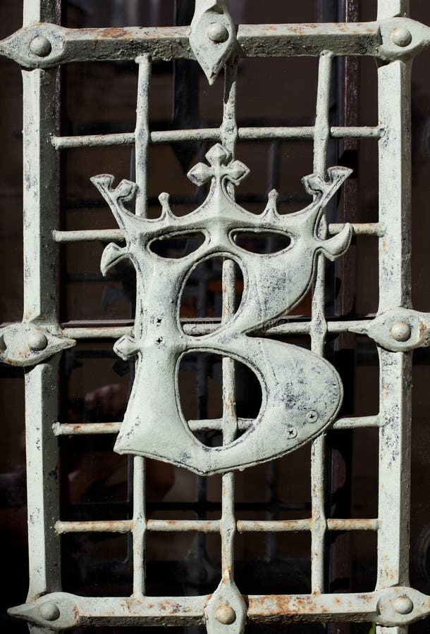 Letter B stock photo. Image of grid, character, wrought - 189622852