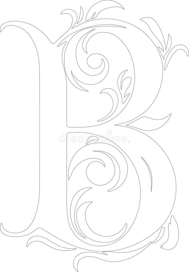 Letter B Outline Stock Illustrations – 2,084 Letter B Outline Stock ...