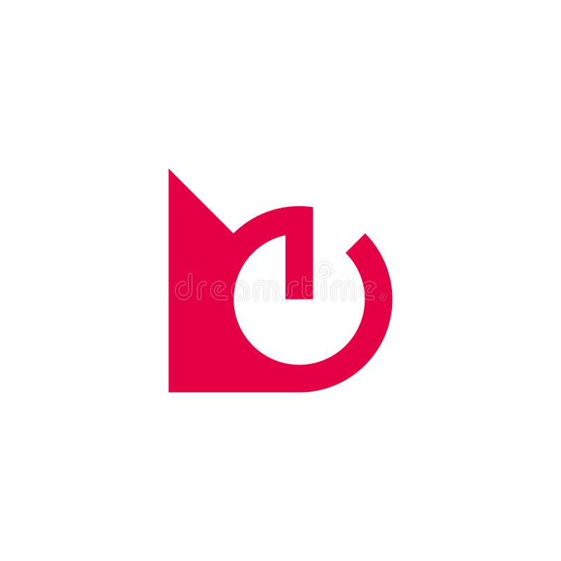 Letter B Power Button Abstract Geometric Logo Vector Stock Vector ...