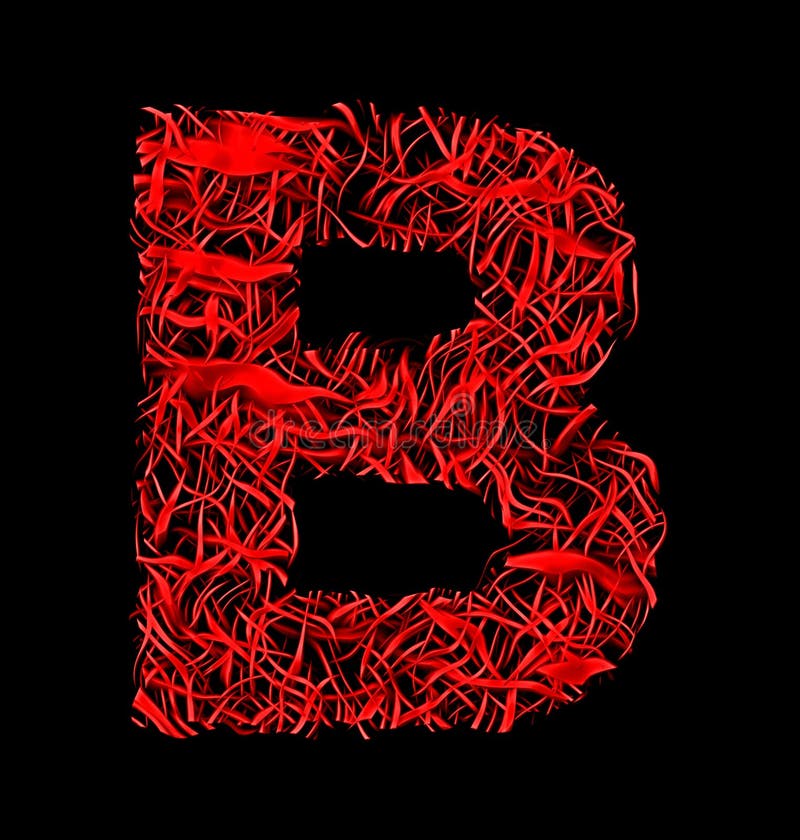 Letter J Red Artistic Fiber Mesh Style Isolated on Black Stock ...