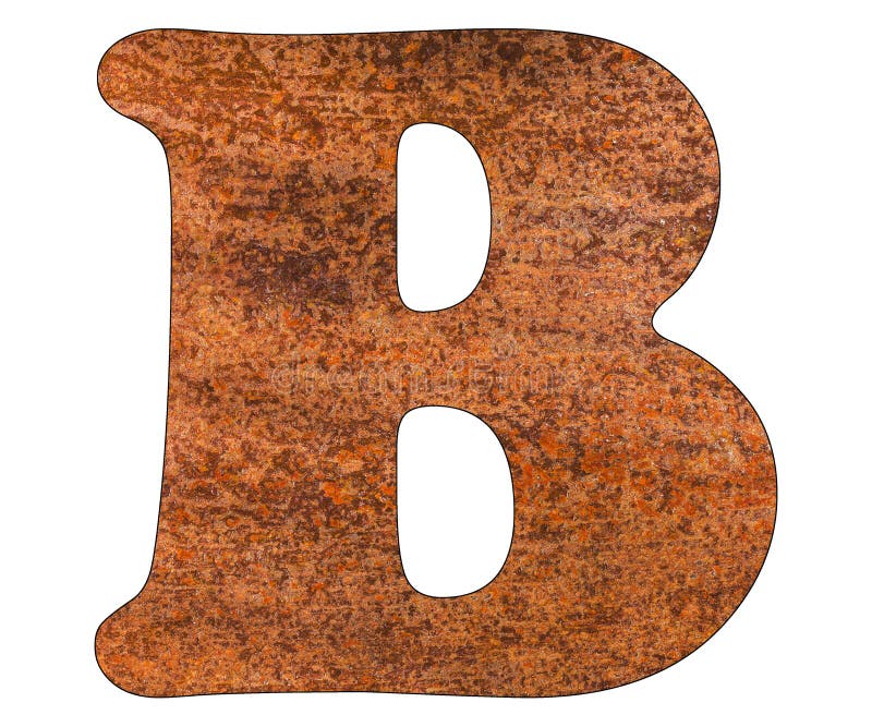 Letter L with Rusty Metal Background Stock Photo - Image of yellow ...