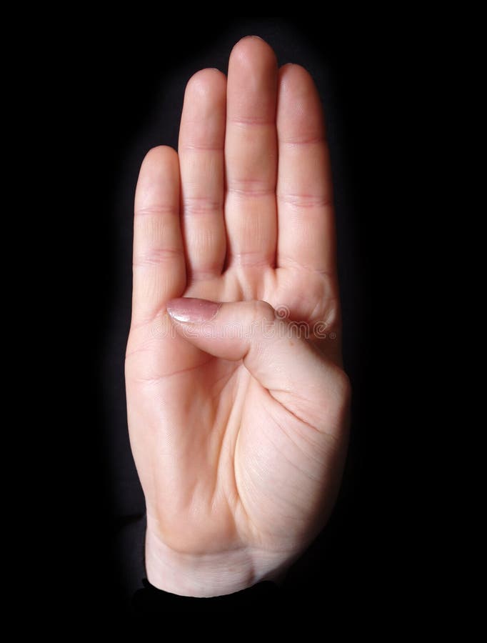 Letter b in sign language stock photo. Image of isolated - 587210