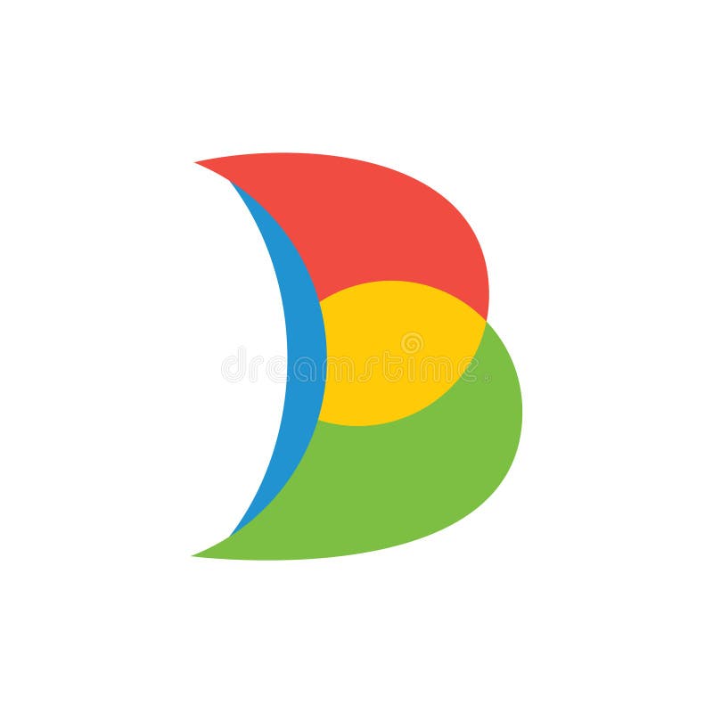 Letter B Simple Curves Logo Vector Stock Vector - Illustration of curve ...