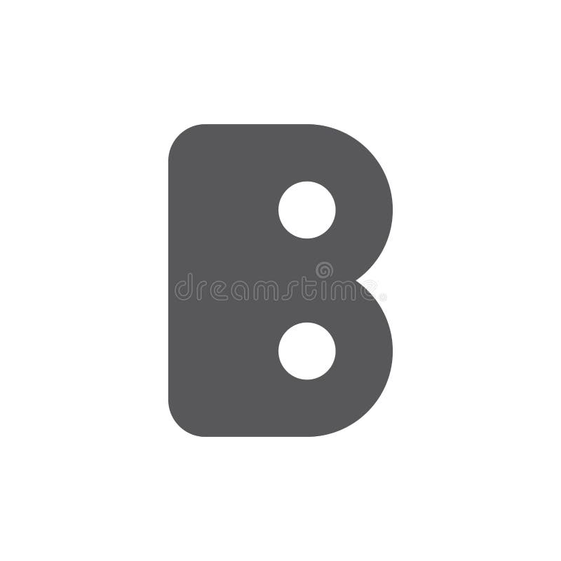 Letter B8 Simple Geoemtric Logo Vector Stock Vector - Illustration of ...