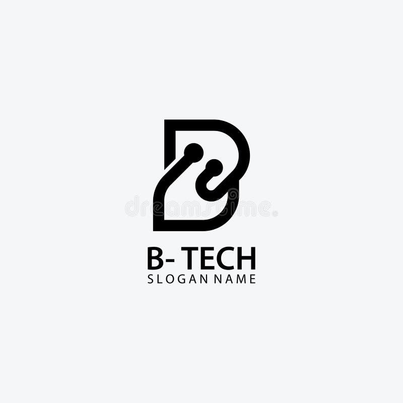 Technology Logo Design Love Concept Template Vector Stock Illustration ...