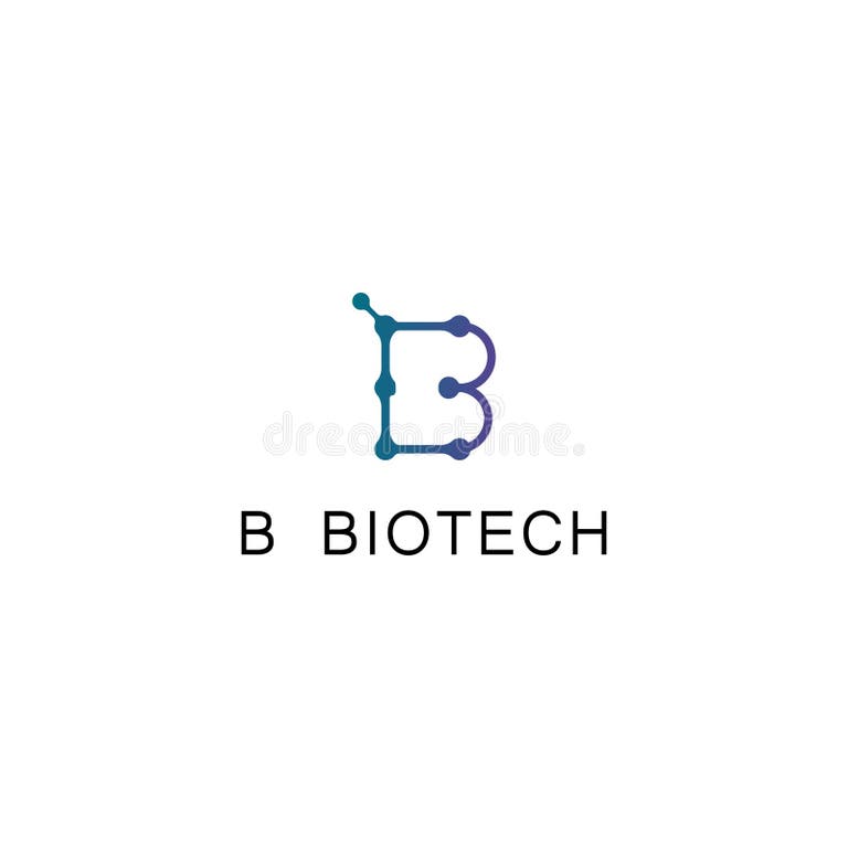 Letter B Technology Vector Monogram Logo Design Template. Letter B ...