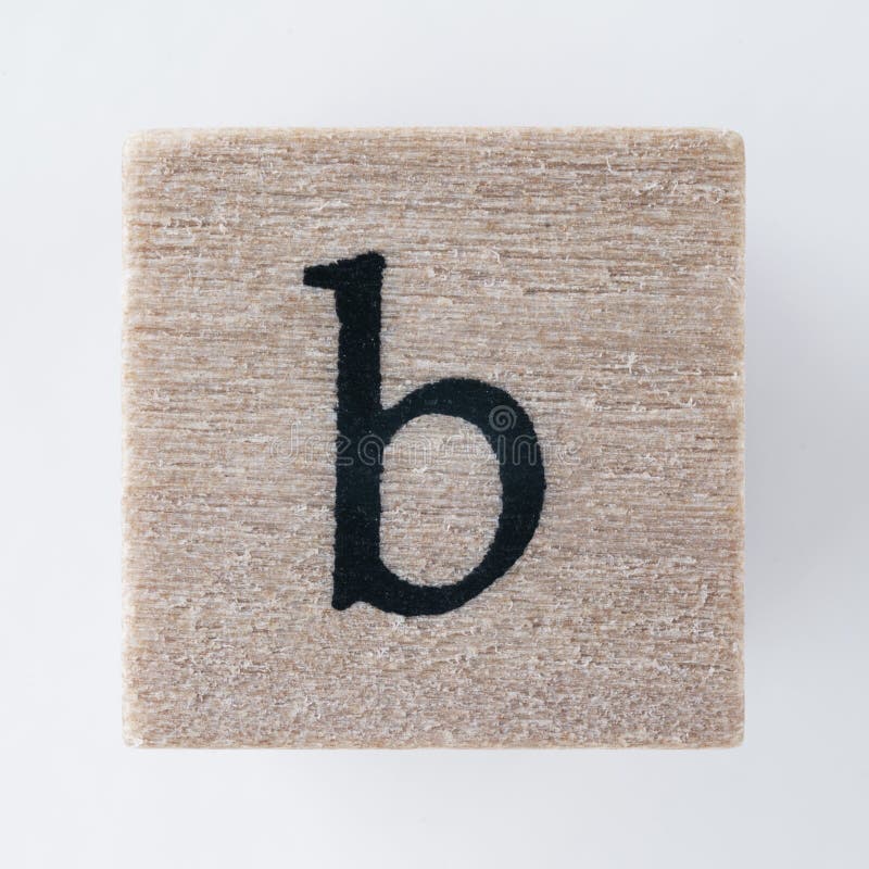 Letter B Uppercase Alphabet Wood Photo Stock Photo - Image of tape ...