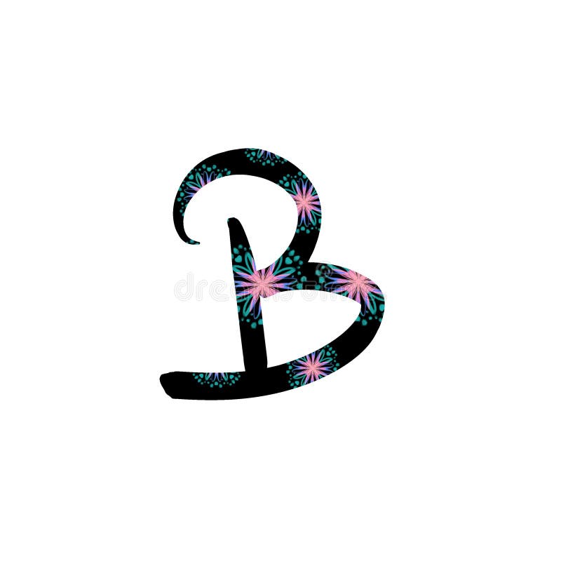 Letter B on White Background Illustration Alphabet Stock Illustration ...