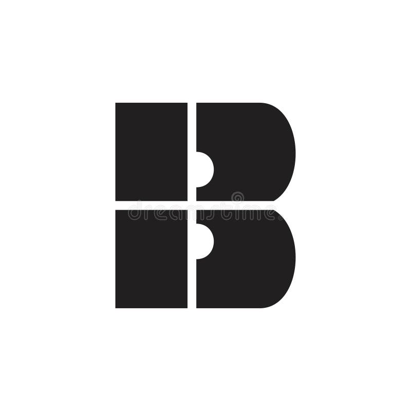 Letter B Window Design Geometric Logo Vector Stock Vector ...