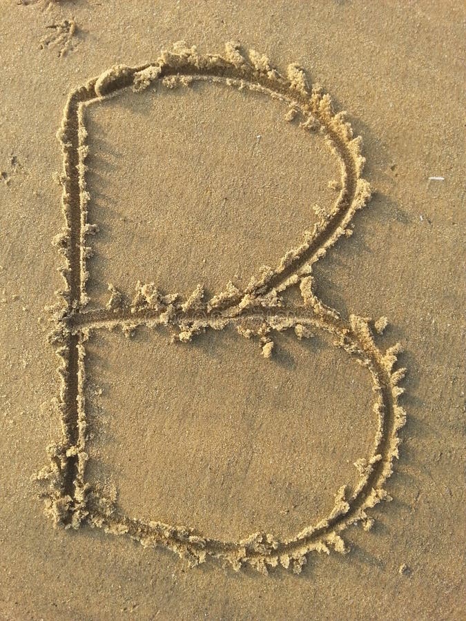 B Letter Written Sand Stock Photos - Free & Royalty-Free Stock Photos ...