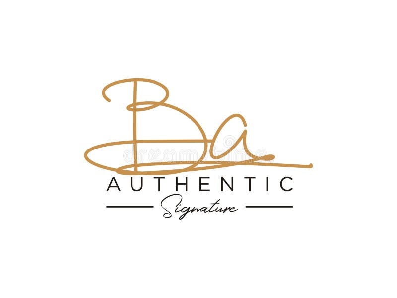 Ba Signature Stock Illustrations – 293 Ba Signature Stock Illustrations ...