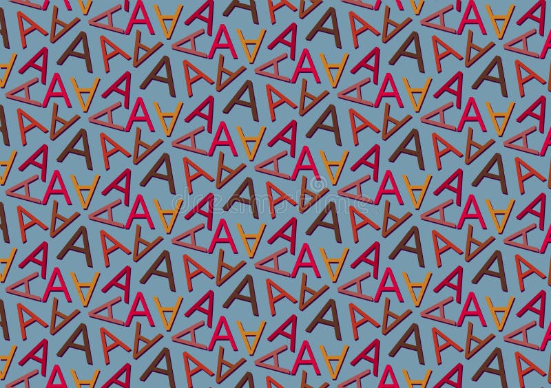 The Letter a Background Wallpaper Pattern Design Stock Illustration ...