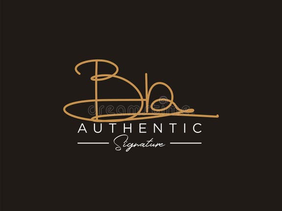 Letter BB Signature Logo Template Vector Stock Vector - Illustration of ...