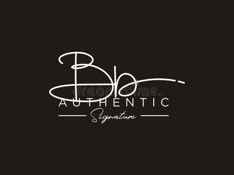 Bb Signature Logo Template Vector Stock Illustrations – 261 Bb ...