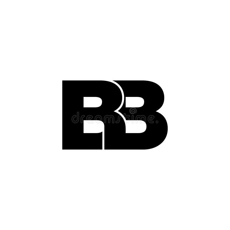 Letter BB Simple Monogram Logo Icon Design. Stock Vector - Illustration ...