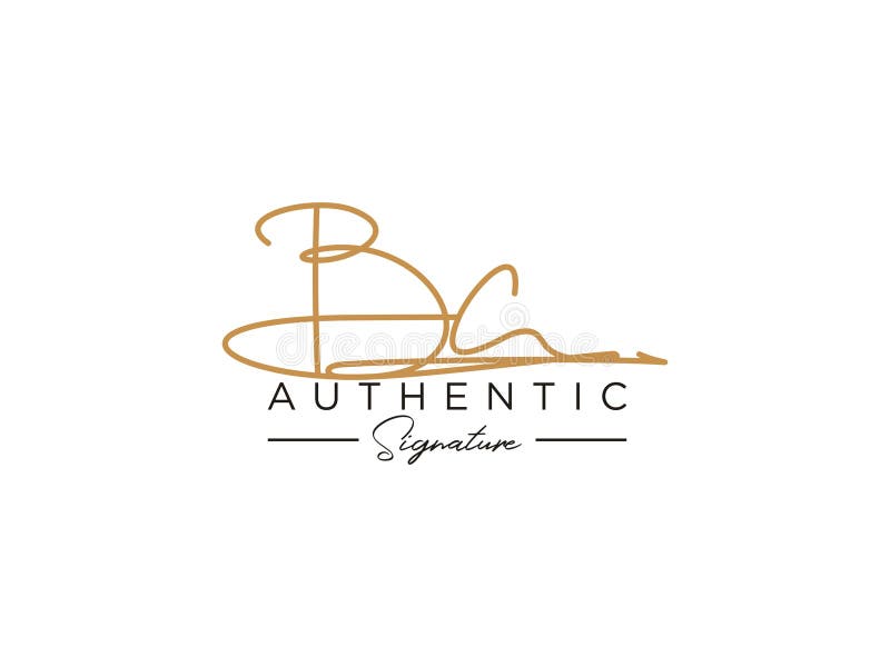 Letter BC Signature Logo Template Vector Stock Vector - Illustration of ...