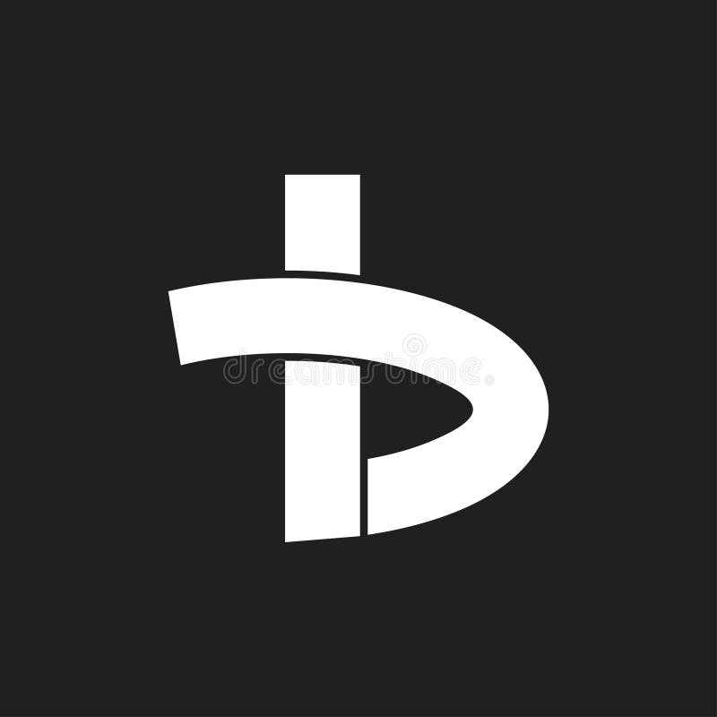 Letter Bd Abstract Overlapping Logo Vector Stock Vector - Illustration ...