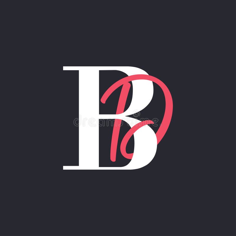 Letter BD Logo. Perfectly Blended Initials BD Letter Logo Design Stock ...