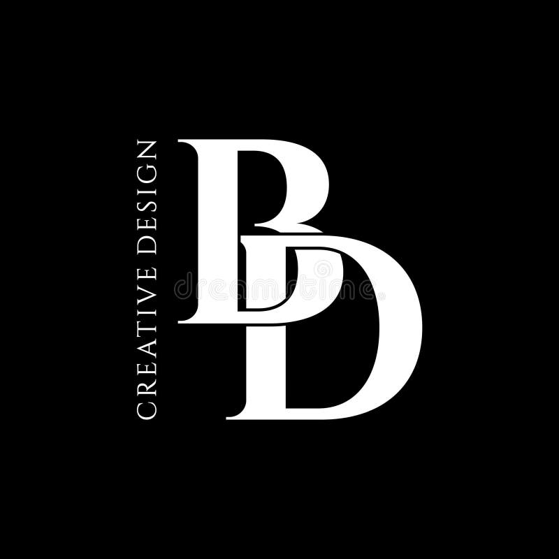 Letter BD Simple Monogram Logo Icon Design. Stock Vector - Illustration ...