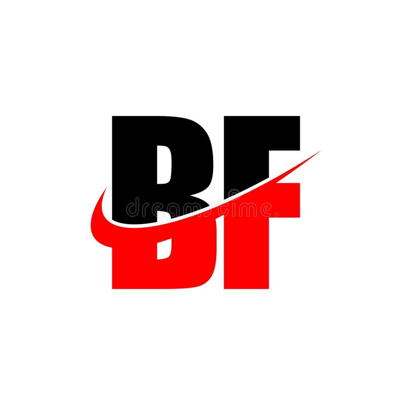 Letter BF Simple Monogram Logo Icon Design. Stock Vector - Illustration ...