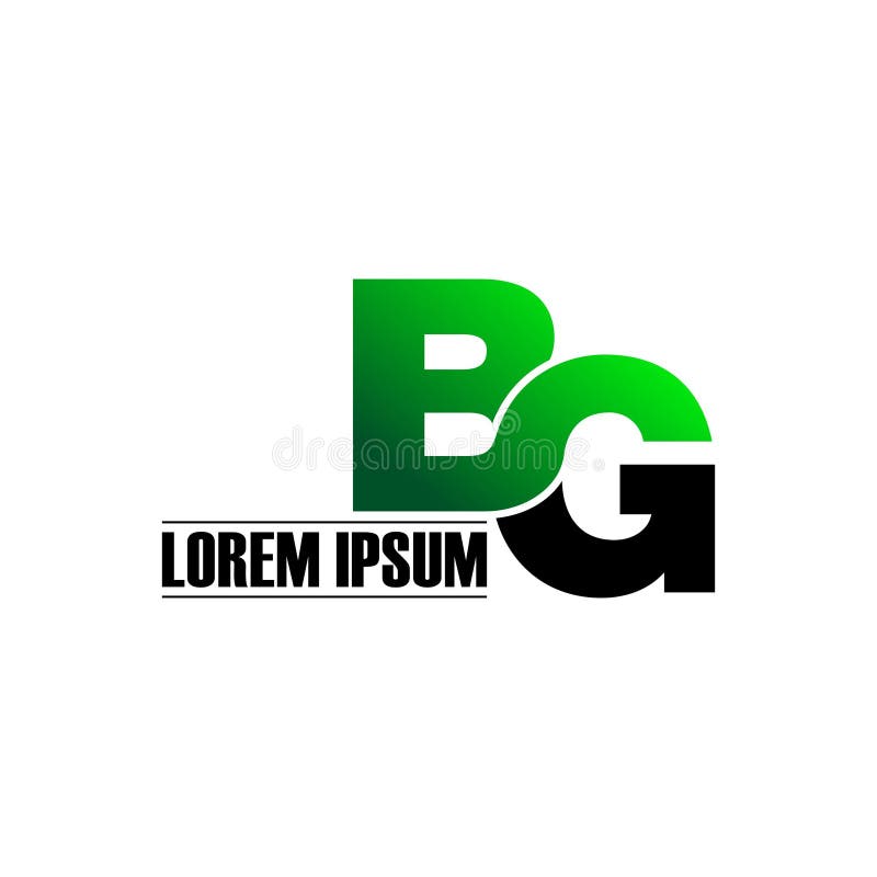 Letter BG Monogram Logo Icon Design Vector. Stock Vector - Illustration ...