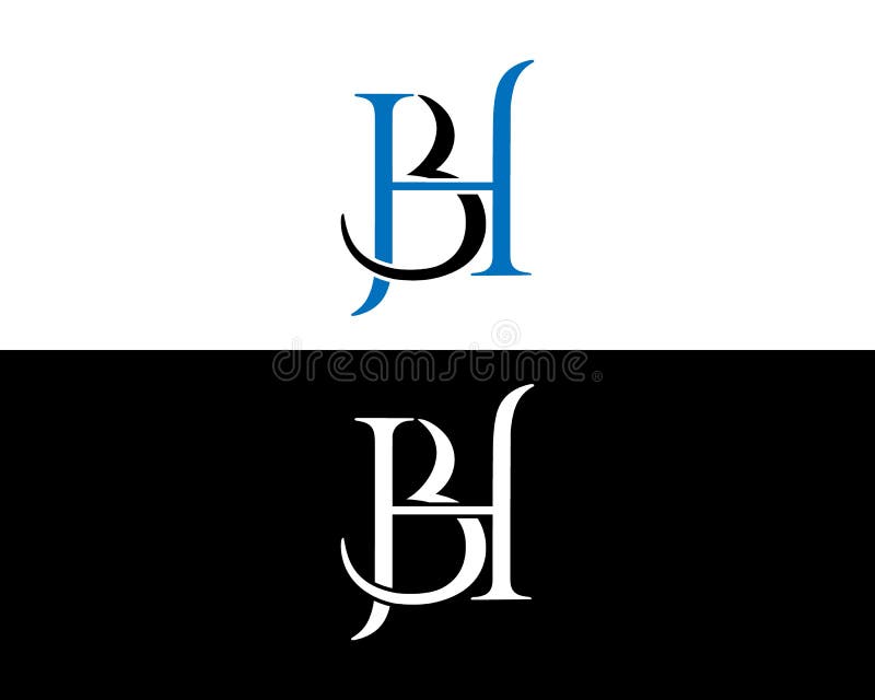 Letter BH and HB Logo Monogram Modern Vector Stock Vector ...