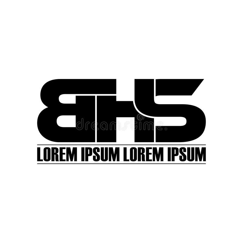 Letter BHS Simple Monogram Logo Icon Design. Stock Vector ...