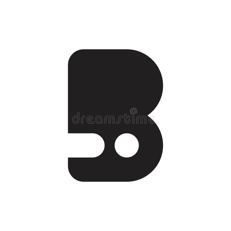 Letter Bi Simple Geometric Logo Vector Stock Vector - Illustration of ...