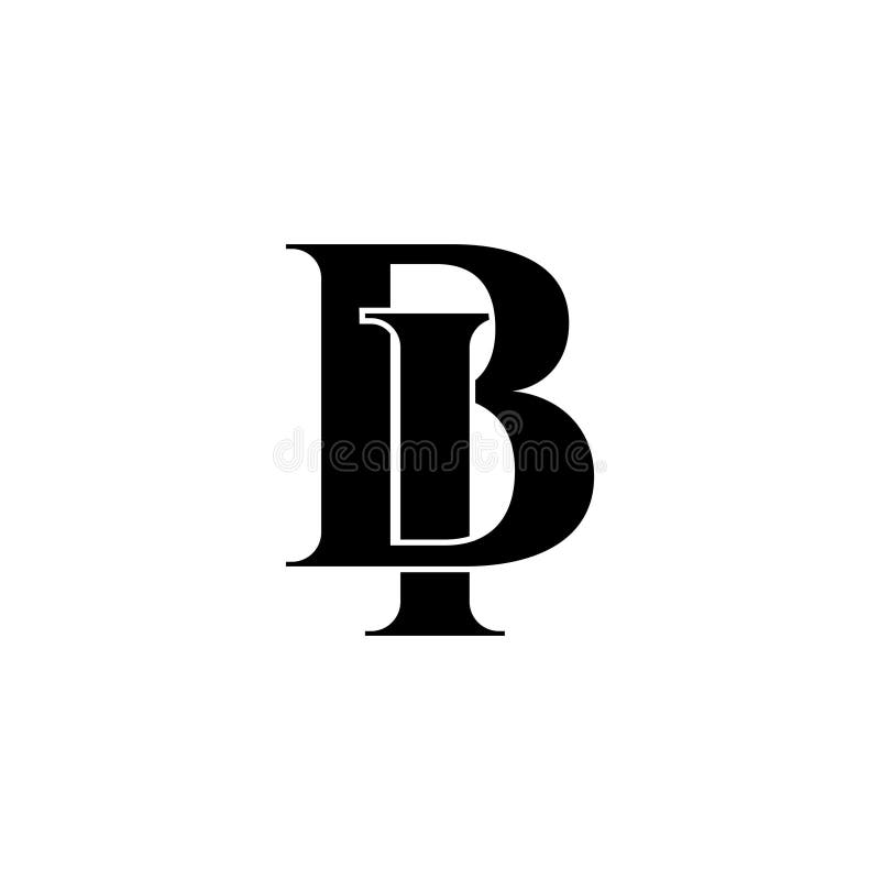 Letter BI Simple Monogram Logo Icon Design. Stock Vector - Illustration ...