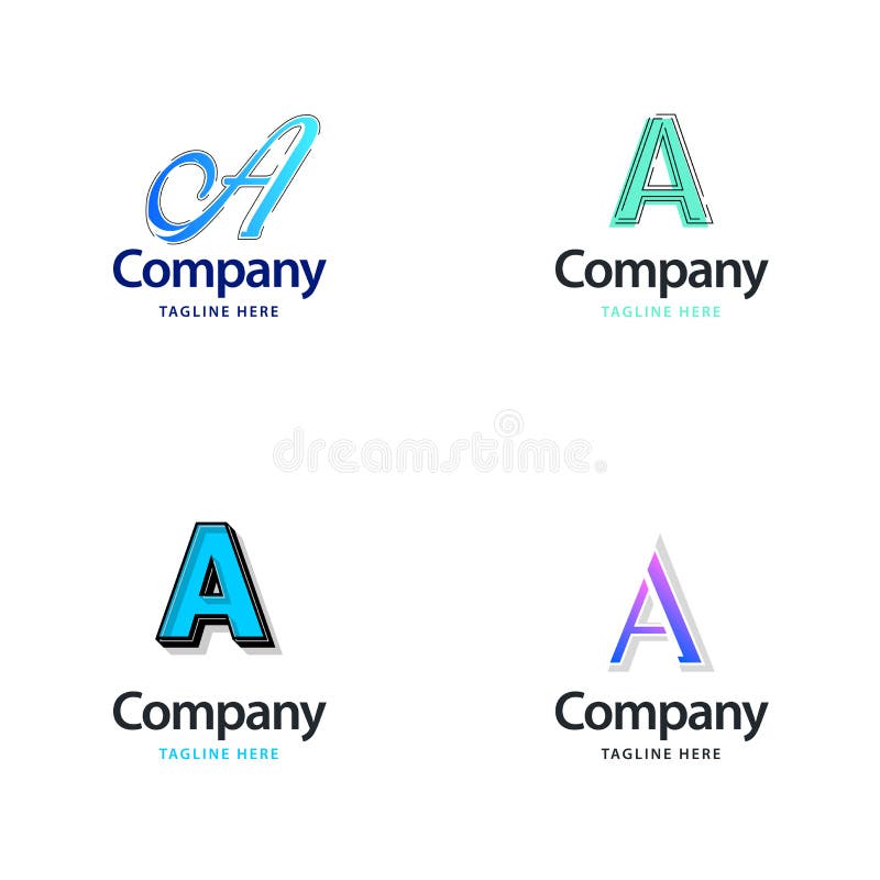 Letter a Big Logo Pack Design Creative Modern Logos Design for Your ...
