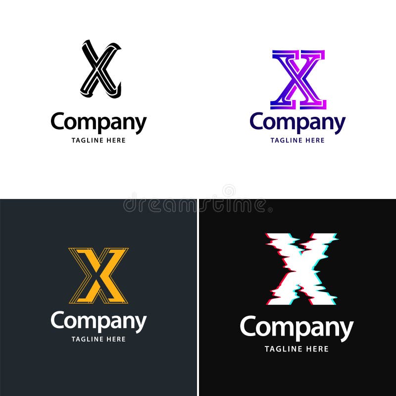 Letter X Big Logo Pack Design Creative Modern Logos Design for Your ...