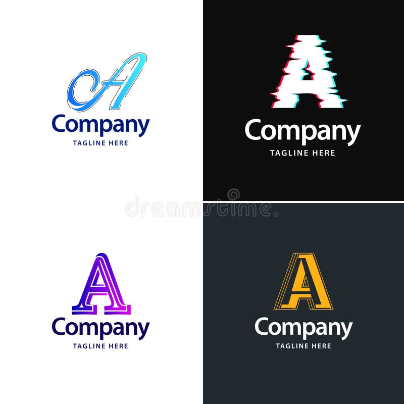 Letter a Big Logo Pack Design Creative Modern Logos Design for Your ...
