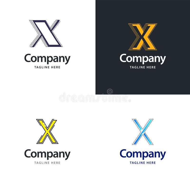 Letter X Big Logo Pack Design Creative Modern Logos Design for Your ...