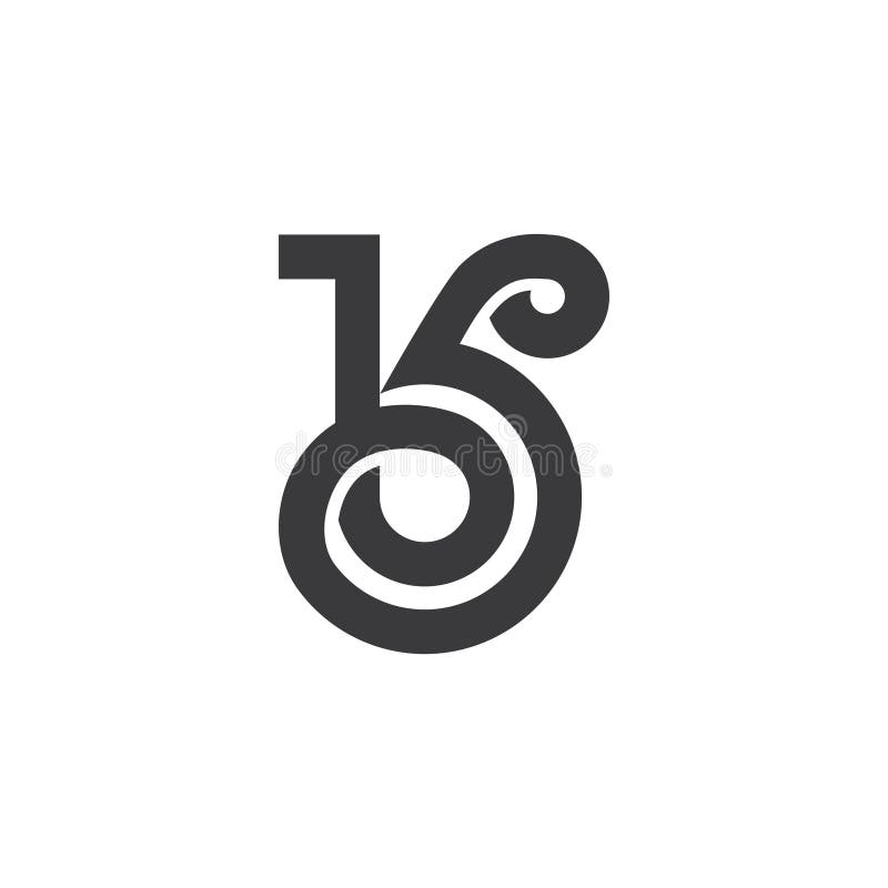 Letter Bk Overlapping Curves Line Logo Vector Stock Vector ...