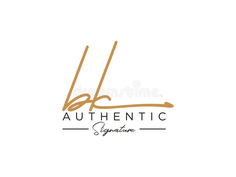 Letter BK Signature Logo Template Vector Stock Vector - Illustration of ...