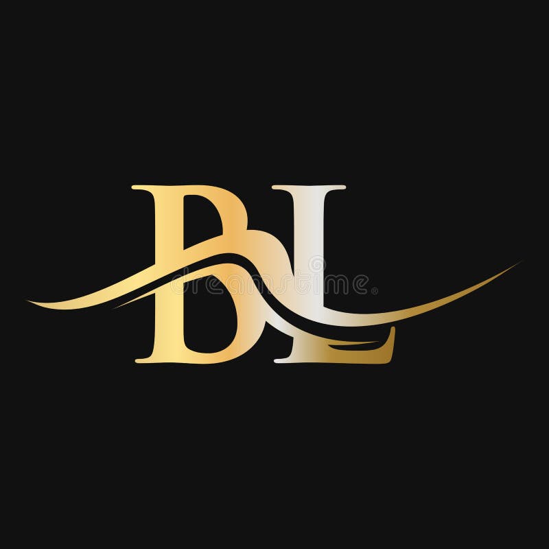 Letter BL Logo Design. Initial BL Logotype Template Stock Vector ...
