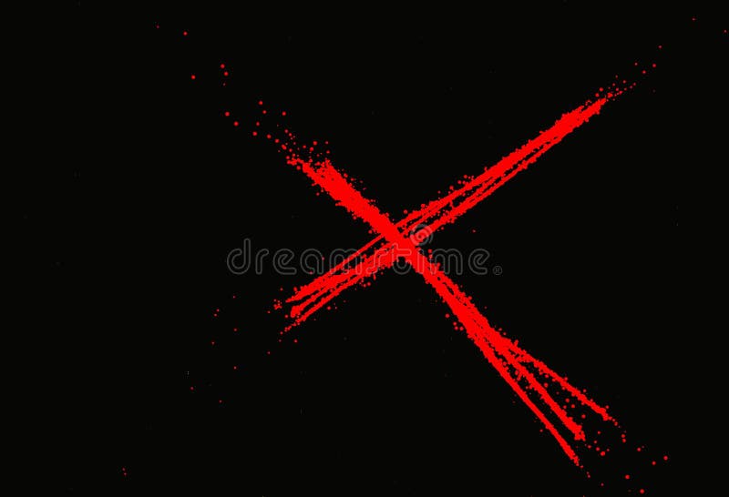 Letter X in Black Background Stock Illustration - Illustration of ...