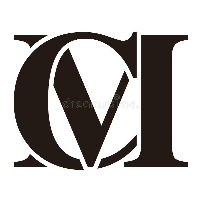 CM Letter Black Logo Icon Template 1 Stock Vector - Illustration of ...