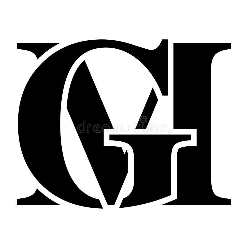 GM Letter Black Logo Icon Template 1 Stock Vector - Illustration of ...