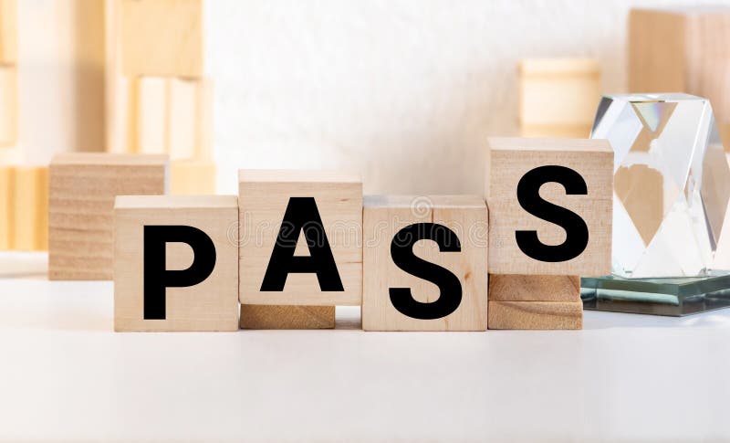 PASS, Word on the Card Shown by a Man, Vintage Tone Stock Image - Image ...