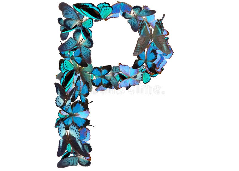 Blue Butterfly on Watercolor Background Stock Illustration ...