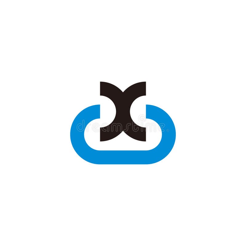 Letter X Blue Water Abstract Logo Vector Stock Vector - Illustration of ...