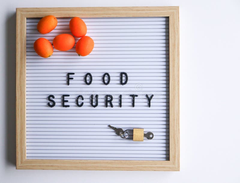 Letter Board with Concept of Food Security Stock Image - Image of ...