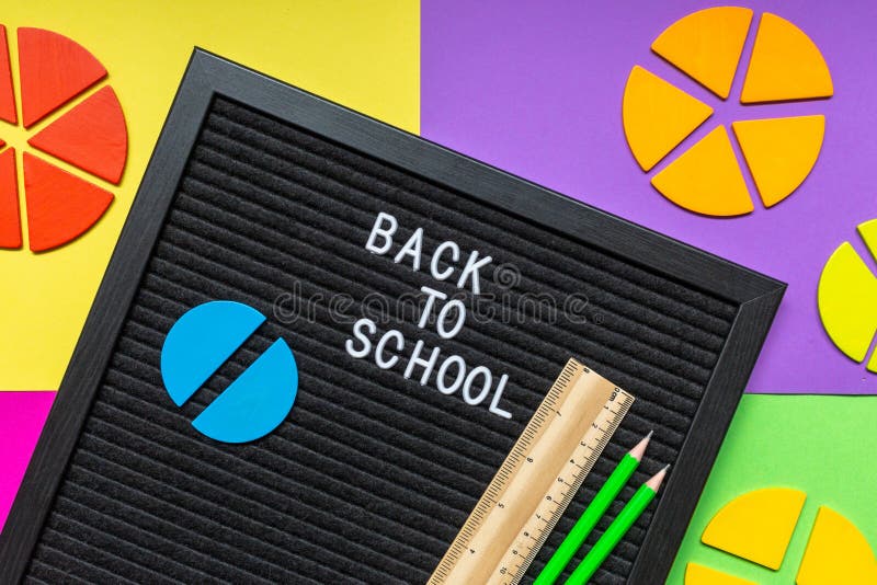 Letter Board with Colorful Fractions Mathematics. Interesting Fun Math ...