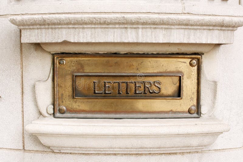 Letter Box stock image. Image of postal, postage, brass - 21971403