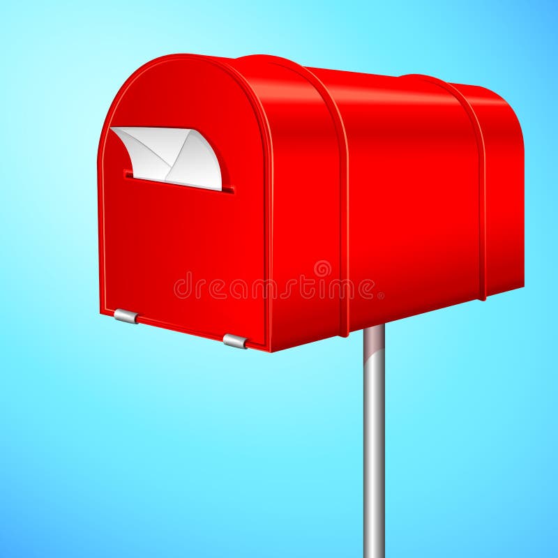 US Mail Box stock illustration. Illustration of receptacle - 12242703
