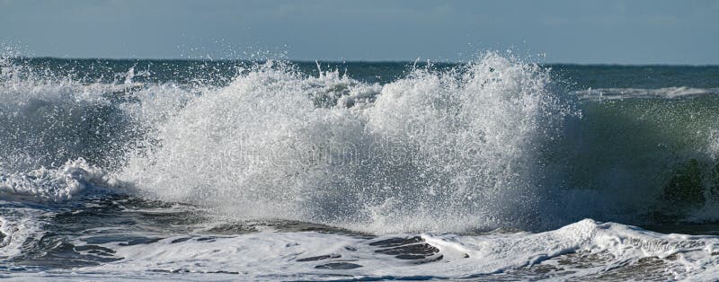 Letter Box Picture of Breaking Waves Stock Photo - Image of shoreline ...