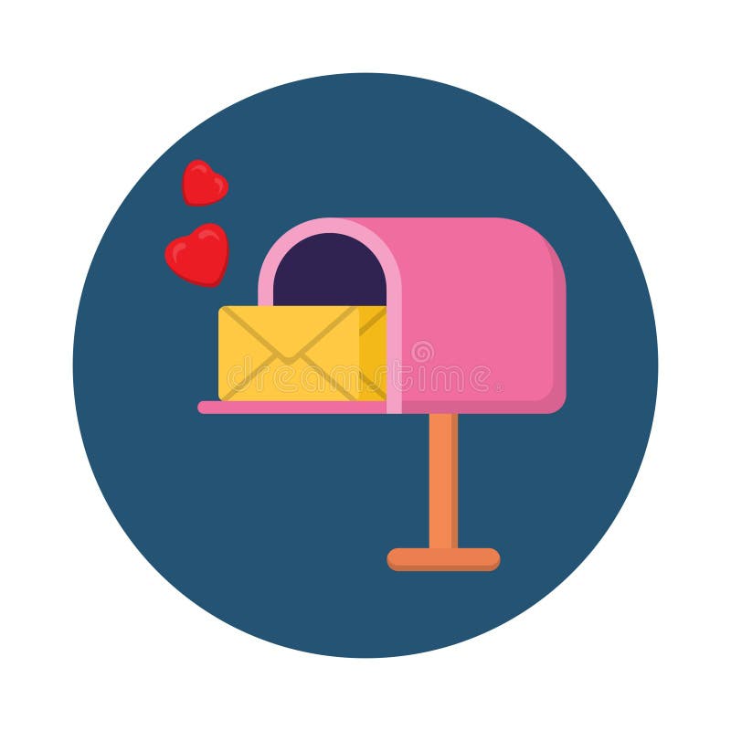 Letter Box Vector Icon Which Can Easily Modify or Edit Stock ...