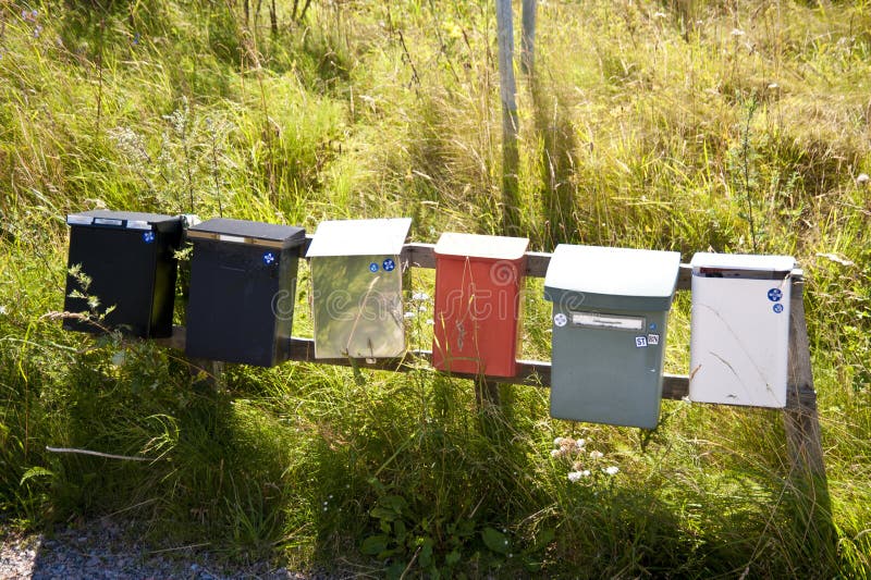 Country letterboxes editorial stock image. Image of mail - 56937774
