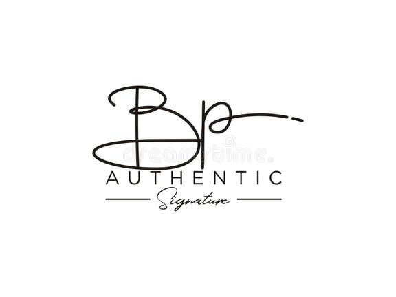 Letter BP Signature Logo Template Vector Stock Vector - Illustration of ...